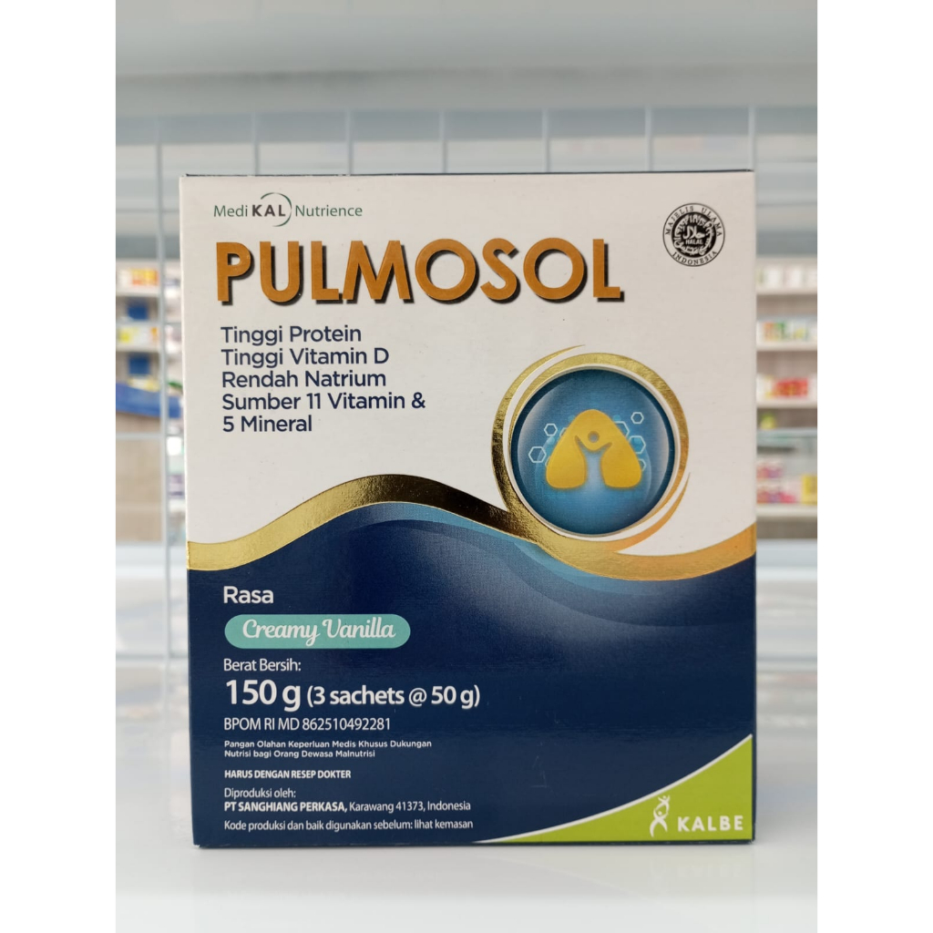 Jual PULMOSOL CREAMY VANILLA 150 gr - SUSU KHUSUS UNTUK PASIEN ...