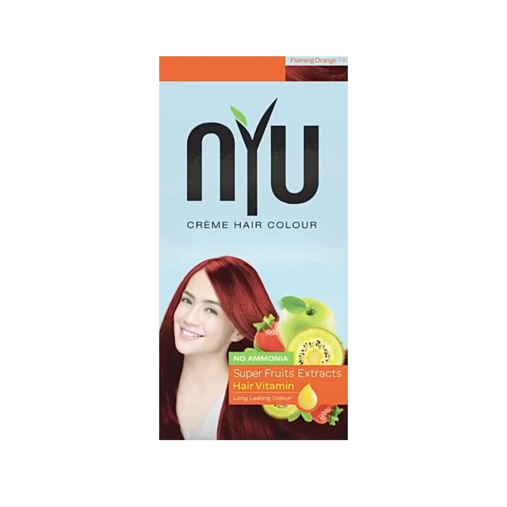 Jual NYU Creme Hair Colour Pewarna Rambut / Cat Rambut Natural tanpa ...