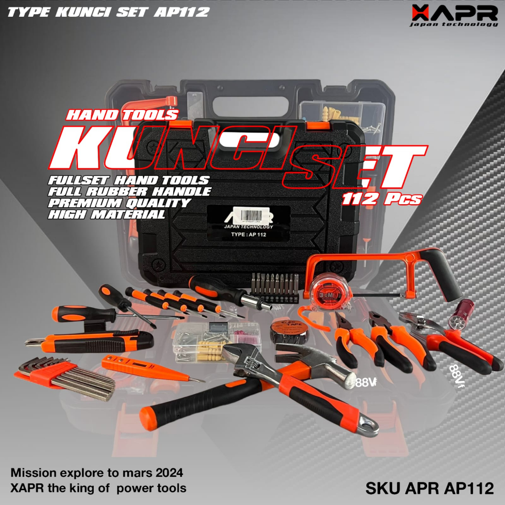 Jual Toolkit APR JAPAN alat serbaguna tukang 112pc multifungsi tang ...