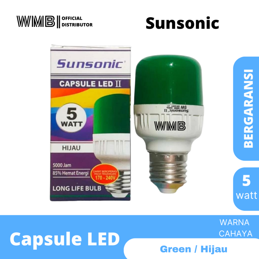 Jual Lampu Sunsonic Capsule 5 Watt | Shopee Indonesia