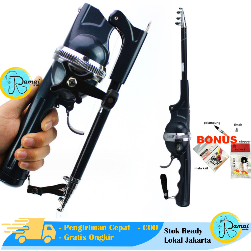 Jual Joran Pancing Lipat joran Portable Lipat praktis Foldable ...