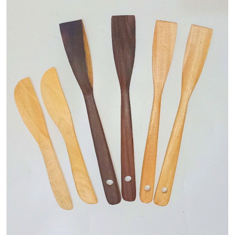 Jual Spatula Sutil kue / Pisau Selai / Spatula Kayu Mini | Shopee Indonesia