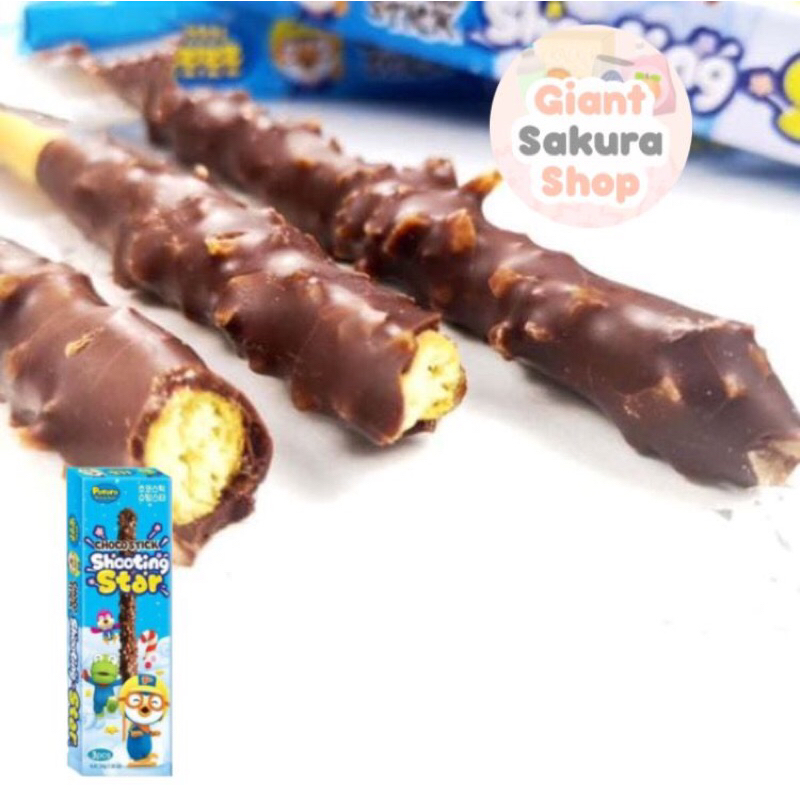 Jual Pororo Choco Stick Shooting Star / stick coklat / biskuit impor ...
