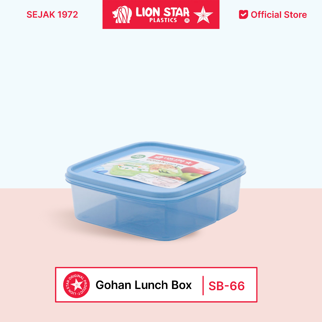 Jual LION STAR Kotak Bekal Gohan Lunch Box SB-66 | Shopee Indonesia