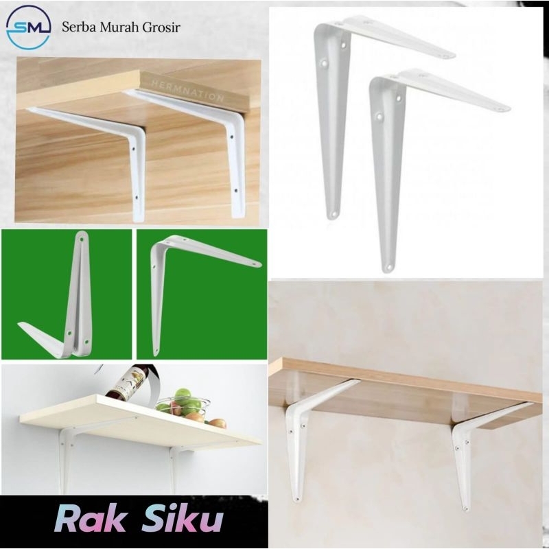 Jual siku rak/plat besi siku/rak siku dinding/plat siku lubang ...