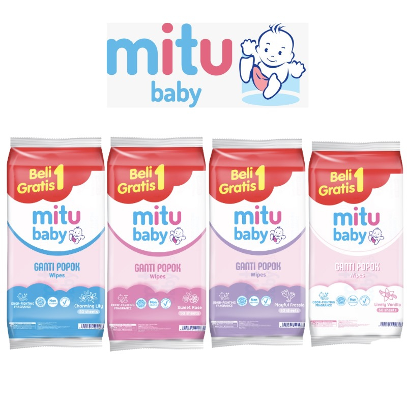 Jual Tissue Basah MITU Baby | Baby Wipes Tisue Basah Bayi Set Beli 1 ...