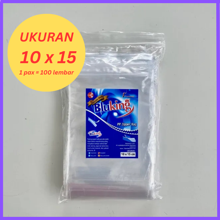 Jual Ziplock Plastik Klip Ukuran 10x15 100 Lembar Ziplock Plastik