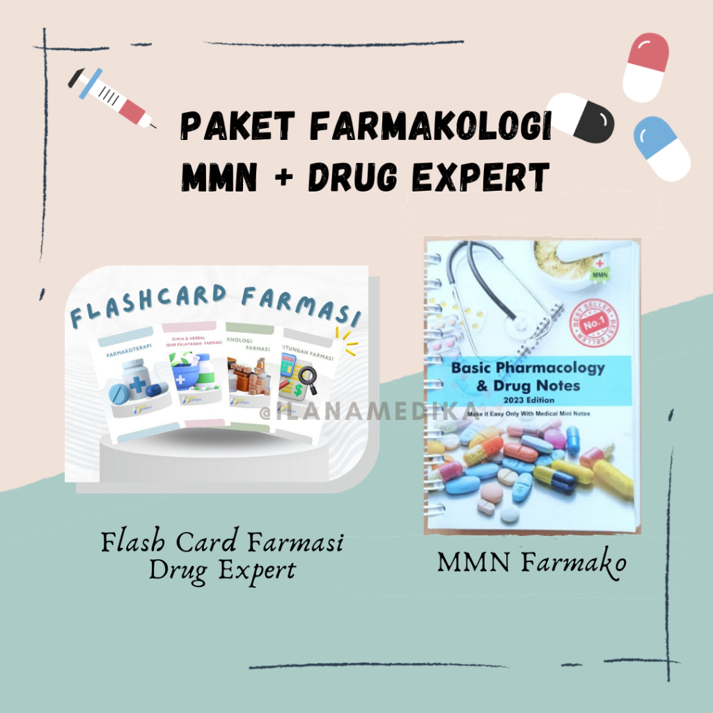 Jual Paket MMN Farmakologi + Flash Card Farmako Buku Saku Kedokteran ...