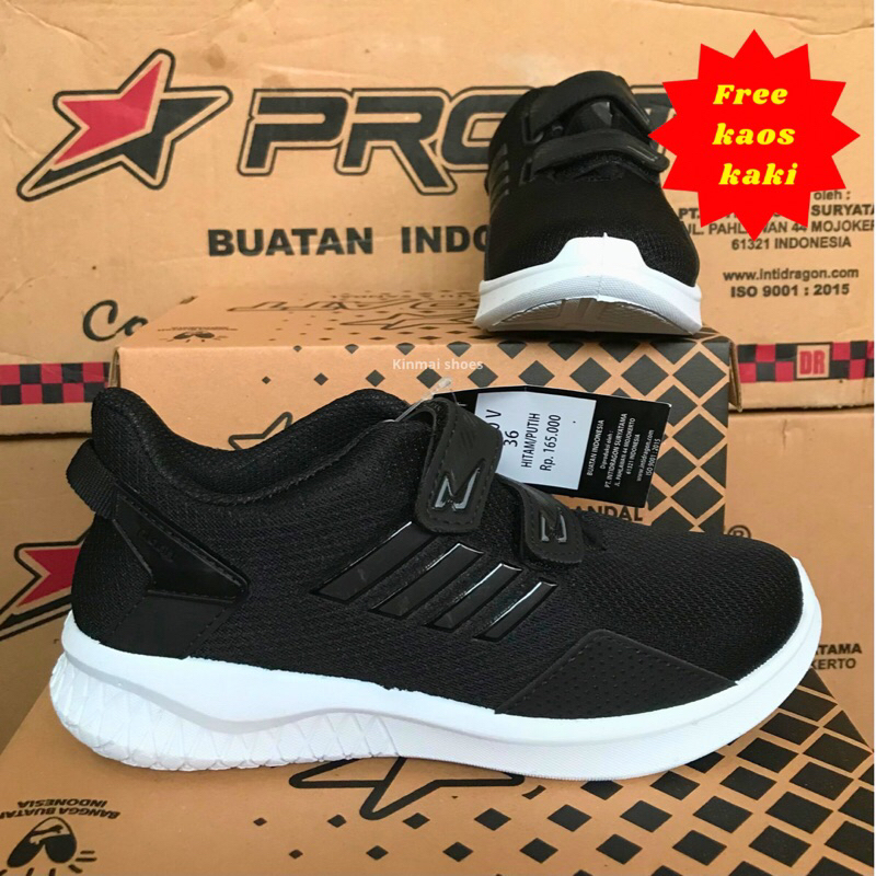 Jual Sepatu Sneakers PRO ATT PI 600 V 2 Warna Size 31 32 33 34 35 36 37 38 Sneaker Anak Perekat ...