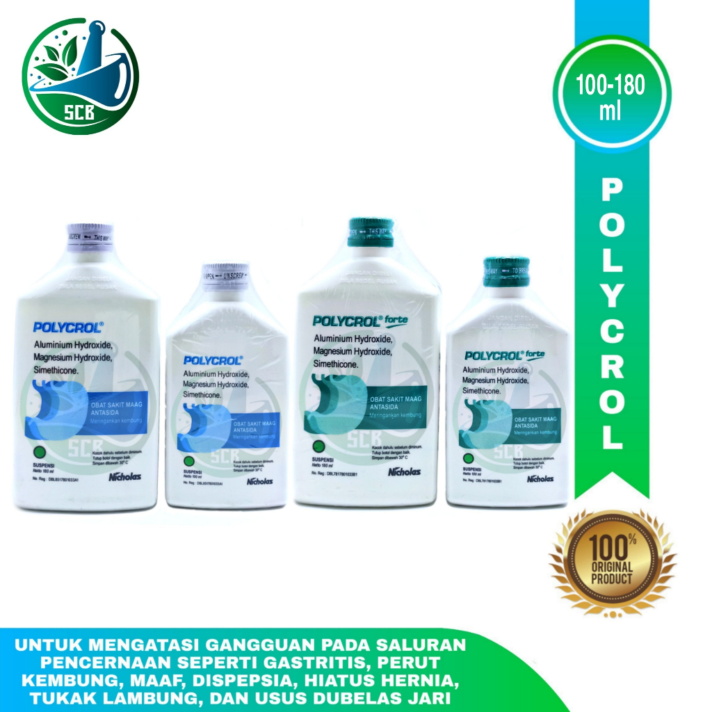 Jual Polycrol Cair - Obat Maag, asam & nyeri lambung | Shopee Indonesia