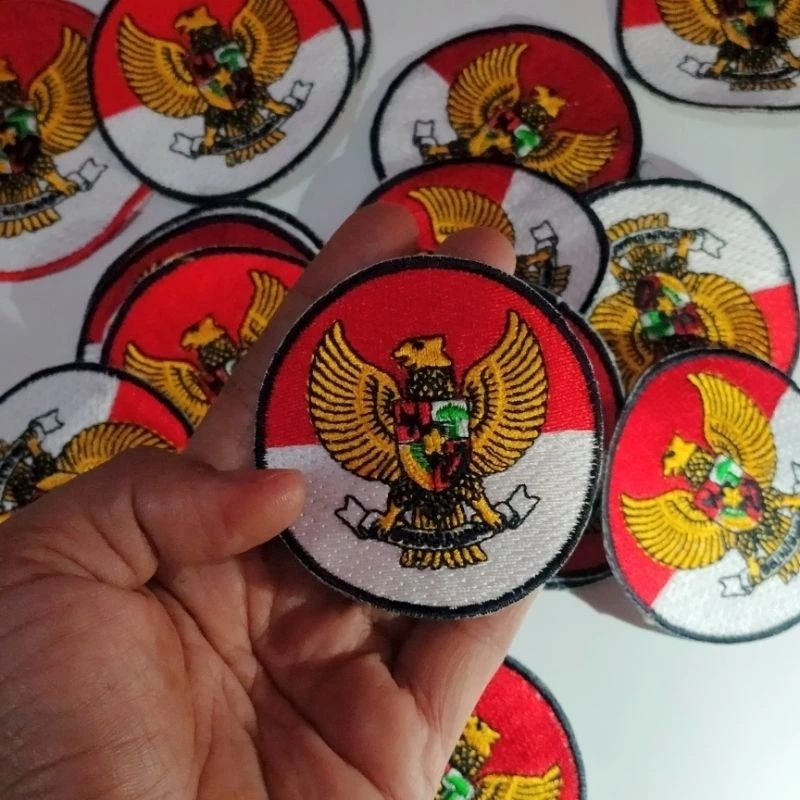 Jual bordir Garuda bulat merah putih | Shopee Indonesia