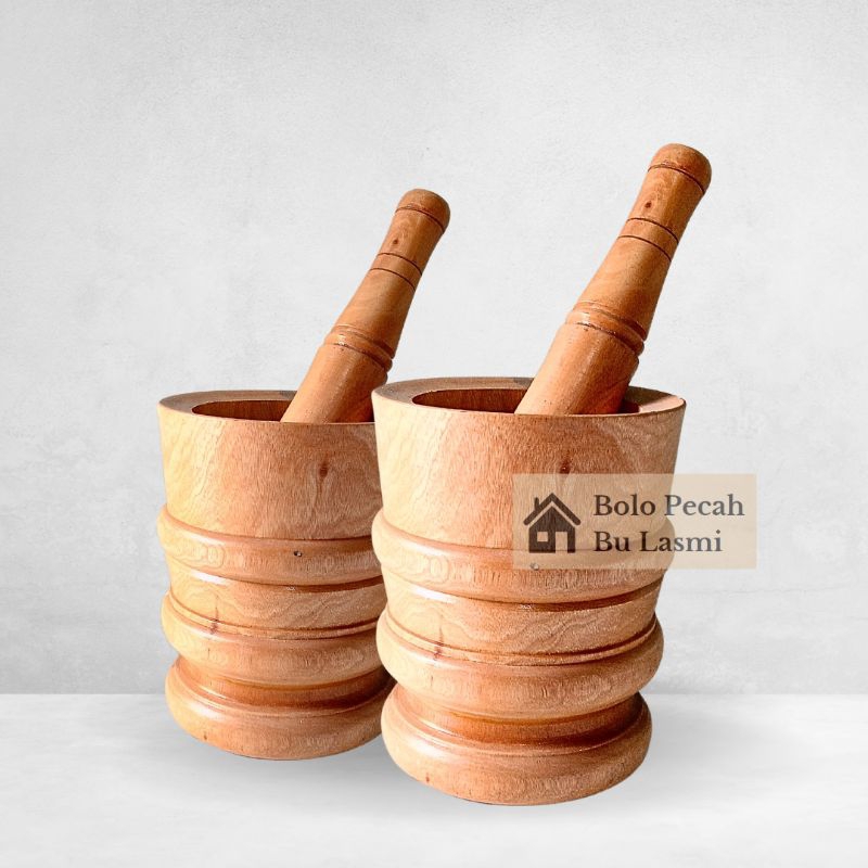 Jual Lumpang Kayu Mahoni Jumbo / Lumpang Jumbo + Alu / Lumpang Kayu ...