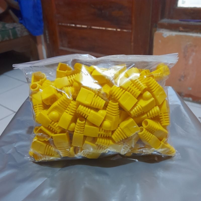Jual COVER / PLUGBOT / PELINDUNG RJ45 LAN ISI 100 PCS | Shopee Indonesia