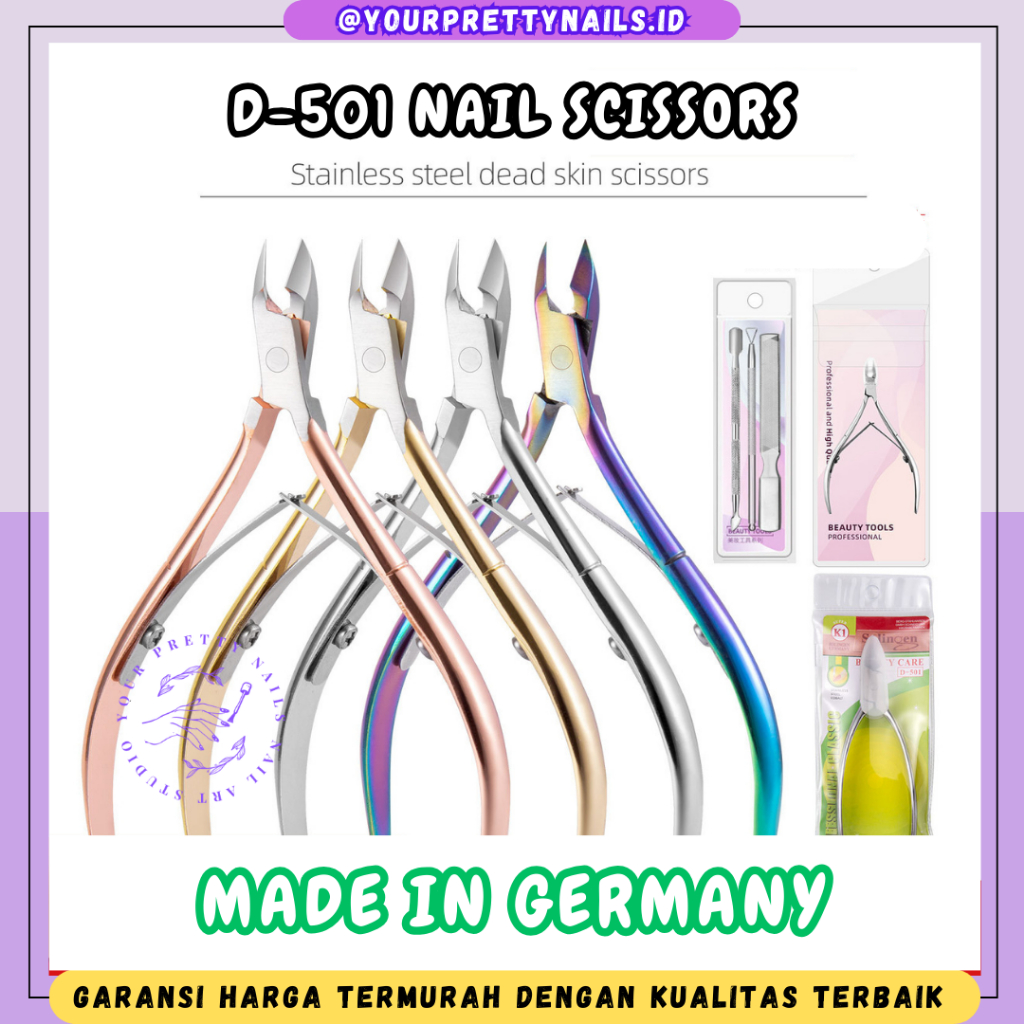 Jual NAIL CUTICLE NIPPER D-501 SOLINGEN HIGH QUALITY DIJAMIN SANGAT TAJAM D501 NAIL ART MANICURE ...