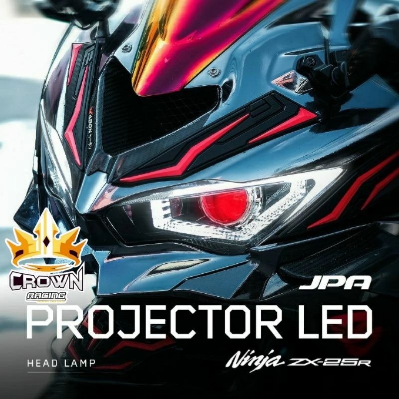 Jual Headlamp Lampu Depan JPA LED Projector Projie DRL Kawasaki Ninja ZX25R | Shopee Indonesia