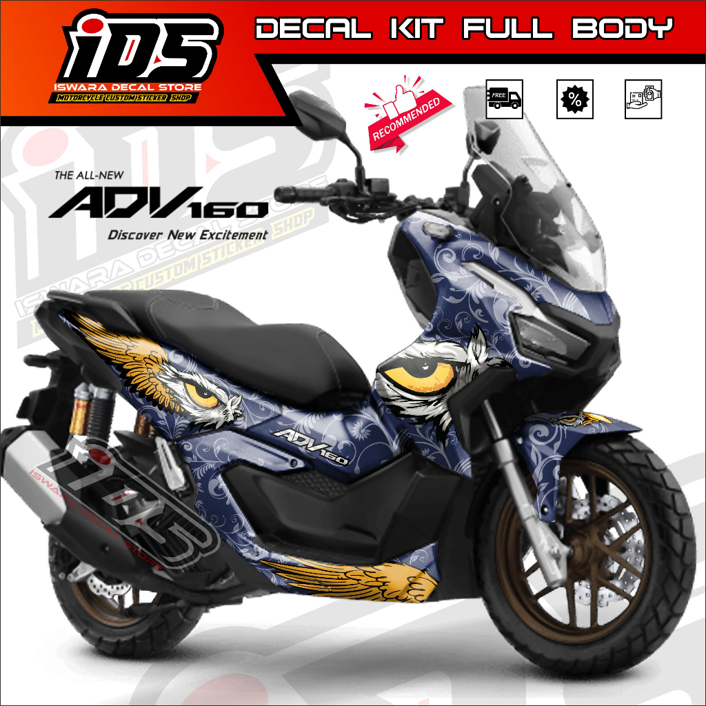 Jual Decal Adv 160 New Full Body Stiker Motor Adv 160 Eagle Eye ...
