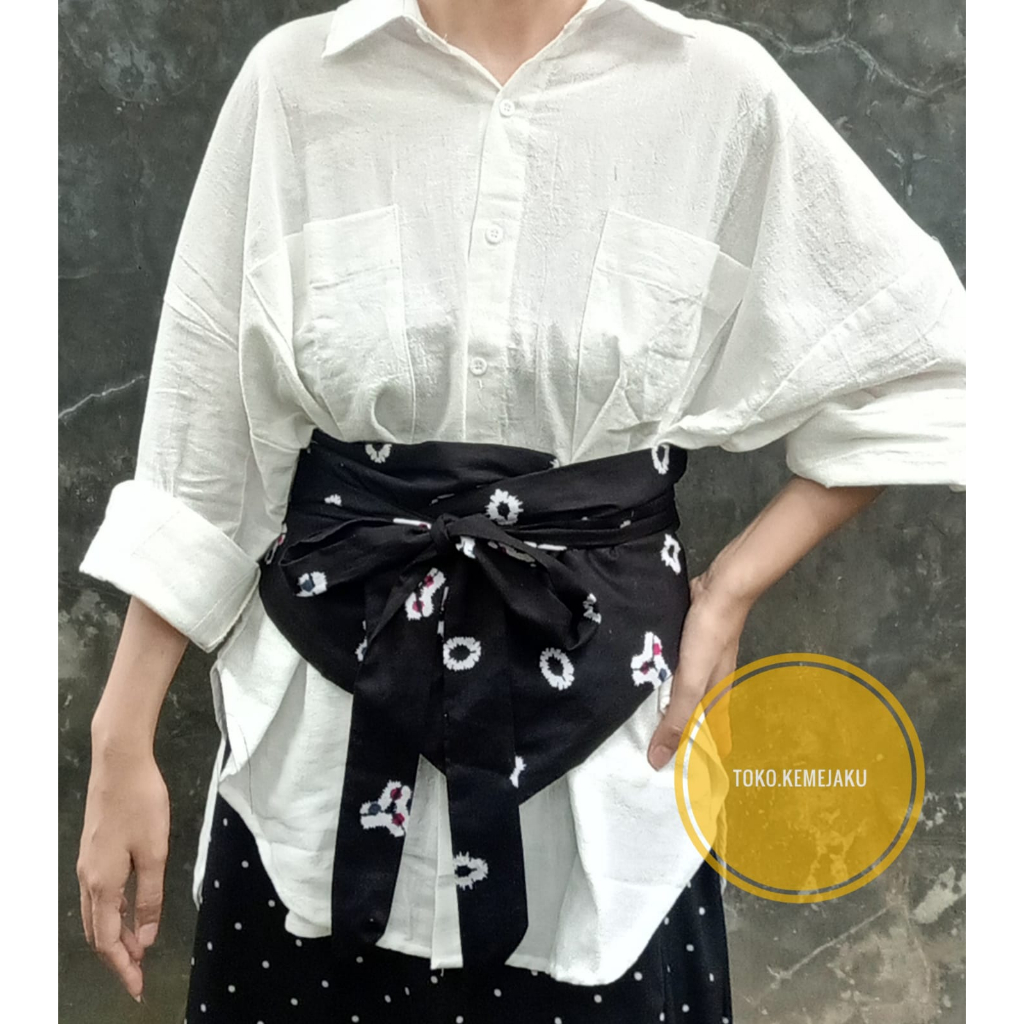 Jual Obi belt batik jumputan motif kekinian terbaru termurah ikat ...