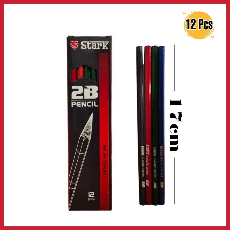 Jual PENSIL 2B STARK / PENSIL 2B / PENSIL MURAH LUSINAN | Shopee Indonesia