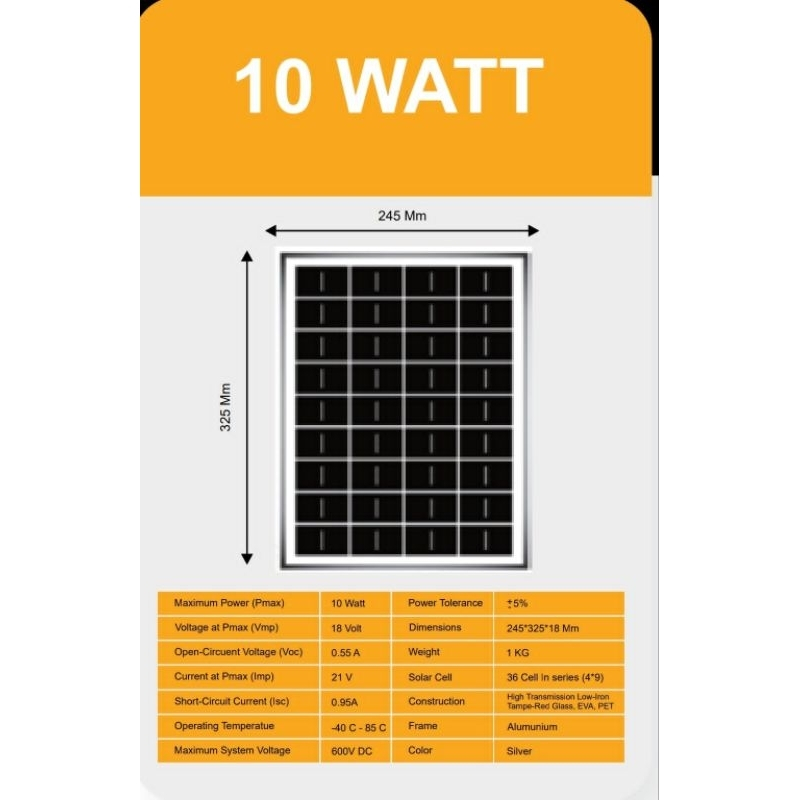 Jual HiMAWARi Solar Panel 10WP/20WP/30WP/50WP Polycrystalline HIGH ...