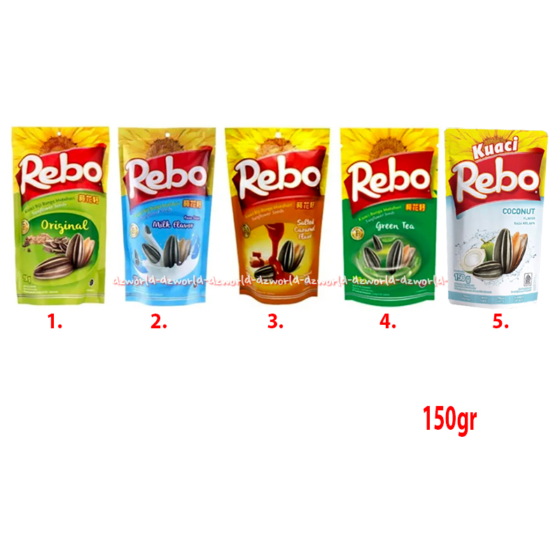 Jual Rebo Kuaci 150gr Original Milk Flavour Salted Flavour Green Tea