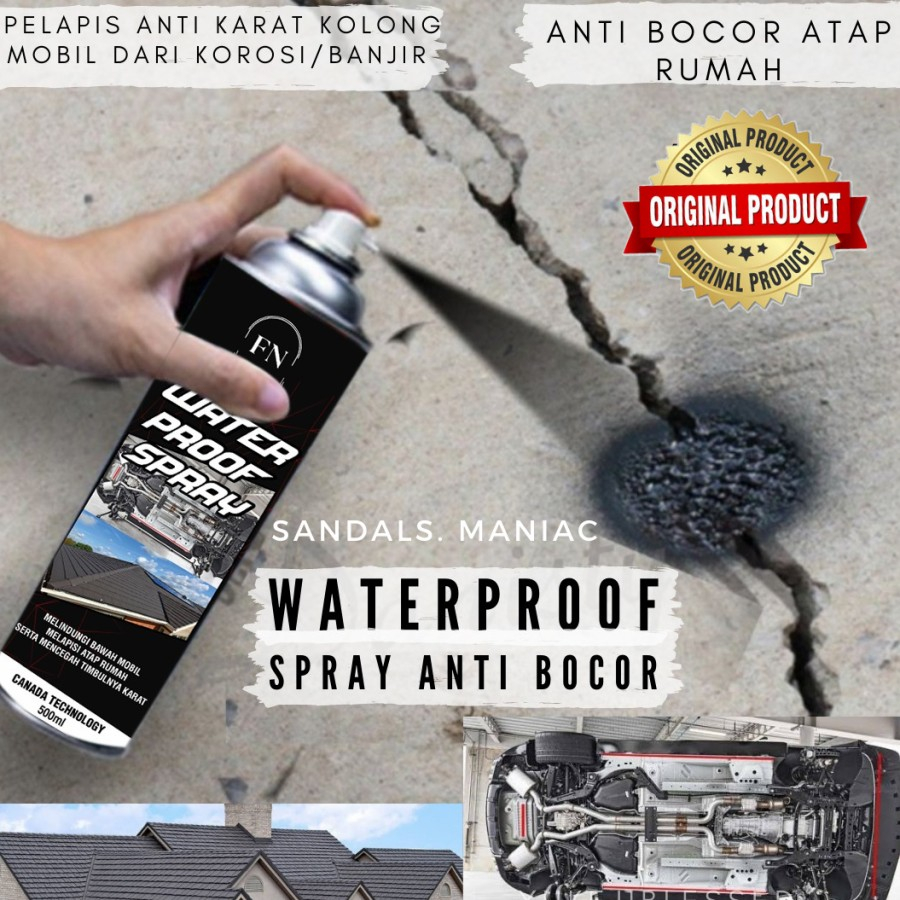 Jual Spray Anti Bocor Atap Cairan Pelapis Anti Karat Waterproof Cocok ...