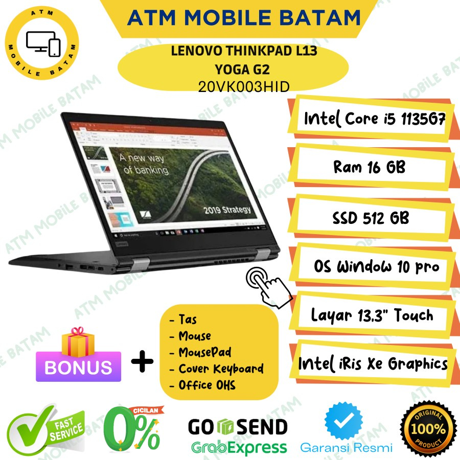 Jual Laptop Lenovo Thinkpad L13 Yoga G2 i5 1135G7 16/512GBW10Pro 13.3" | Shopee Indonesia