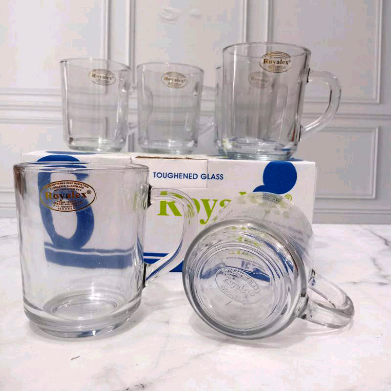Jual GELAS KACA/ GELAS MINUM/ GELAS ROYALEX 255/240 ML | Shopee Indonesia