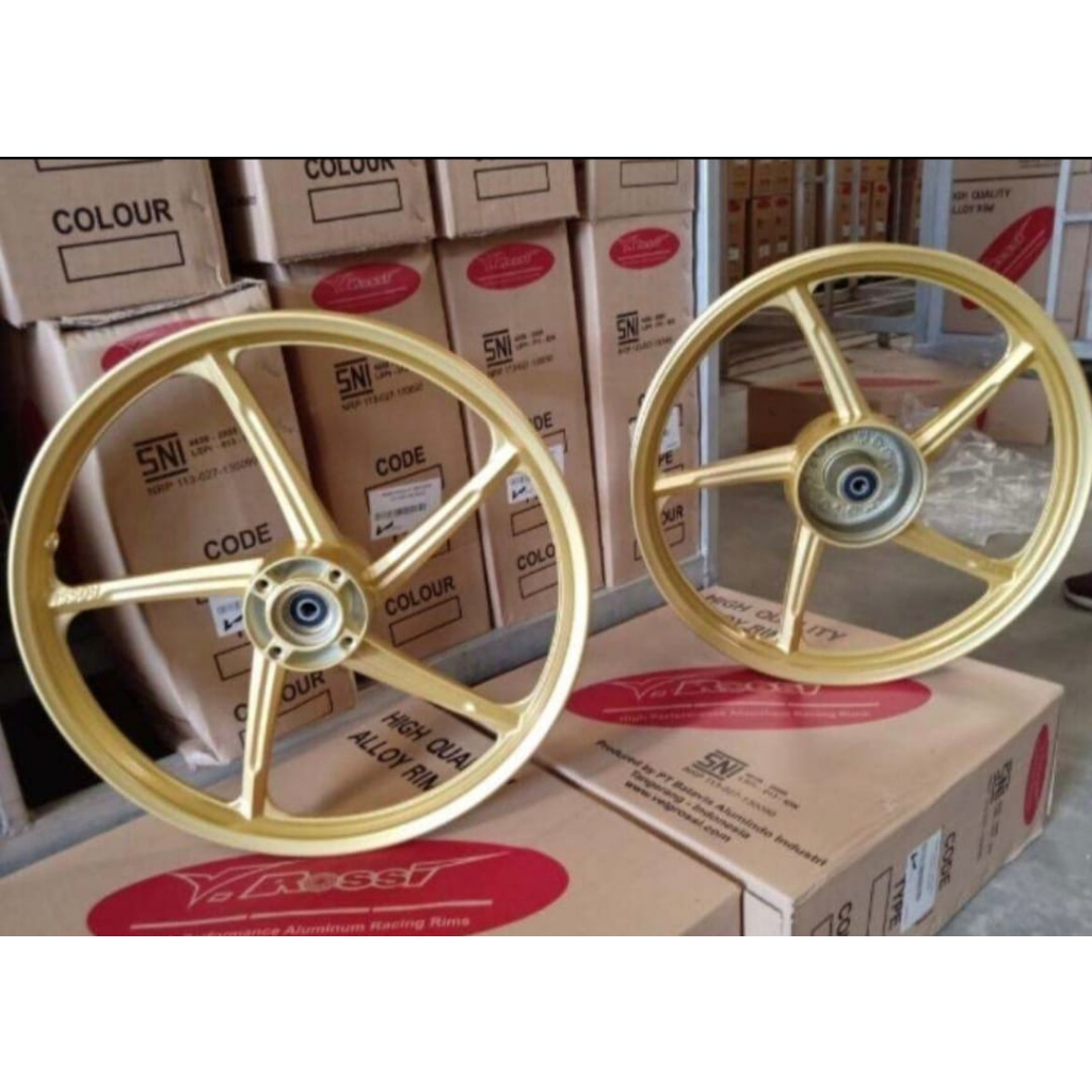 Jual Velg Racing Vrossi Falcon Gold Revo Absolute/Revo F1 17x/140/160 ...