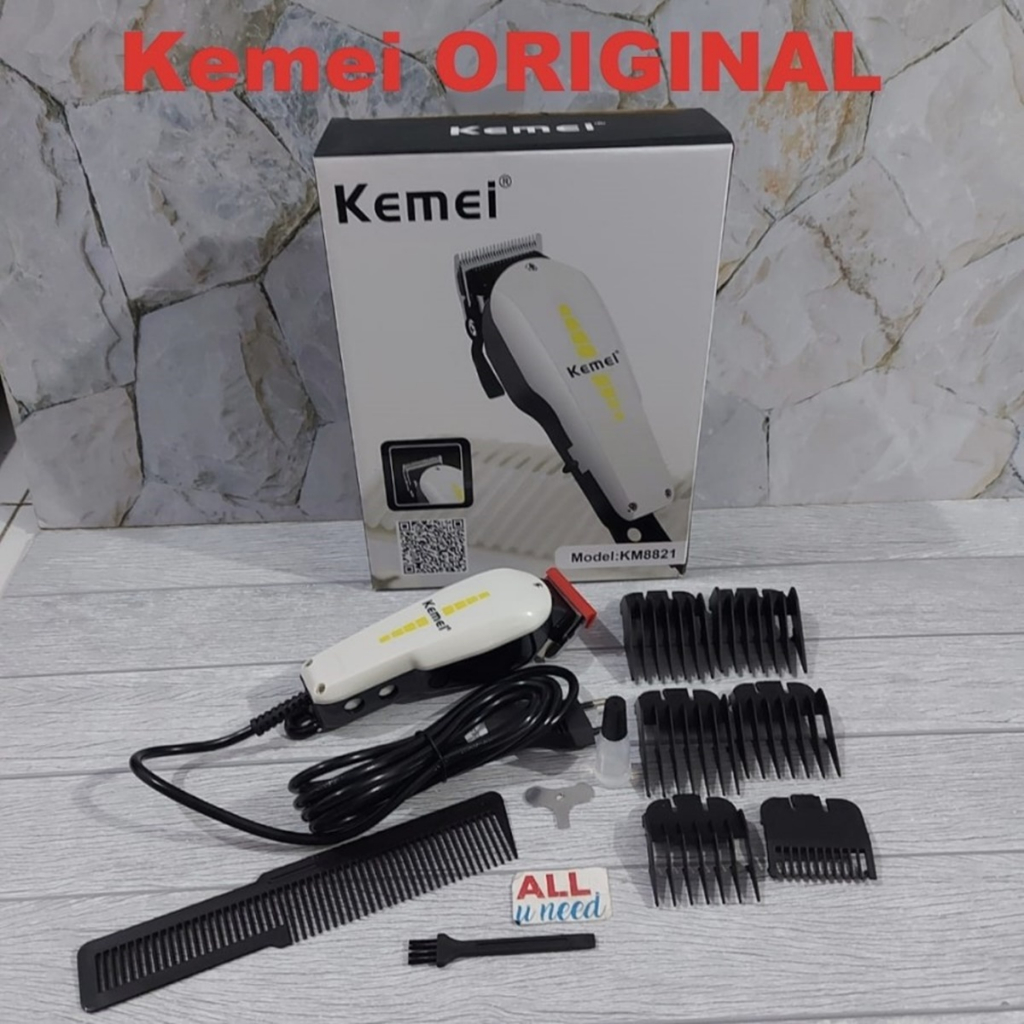Jual Alat Mesin Cukur Rambut Kemei KM-8821 / Hair Clipper Kemei KM8821 | Shopee Indonesia