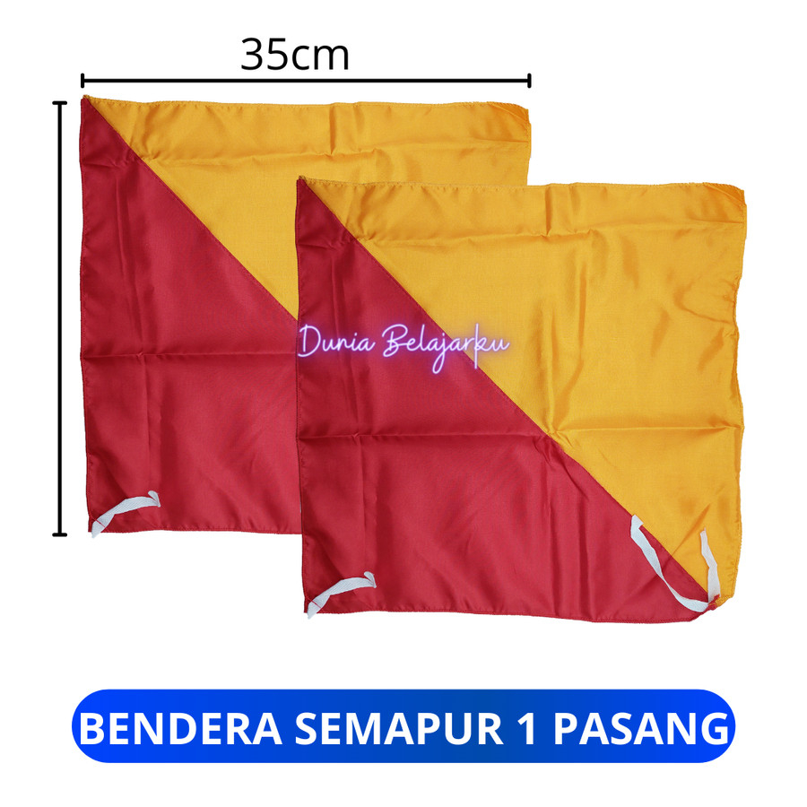 Jual Bendera Semapur Pramuka Semaphore Sepasang 2 Lembar SET | Shopee ...