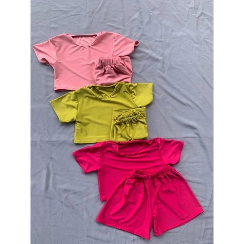 Jual Lana kids setelan crop celana spandex premium | Shopee Indonesia