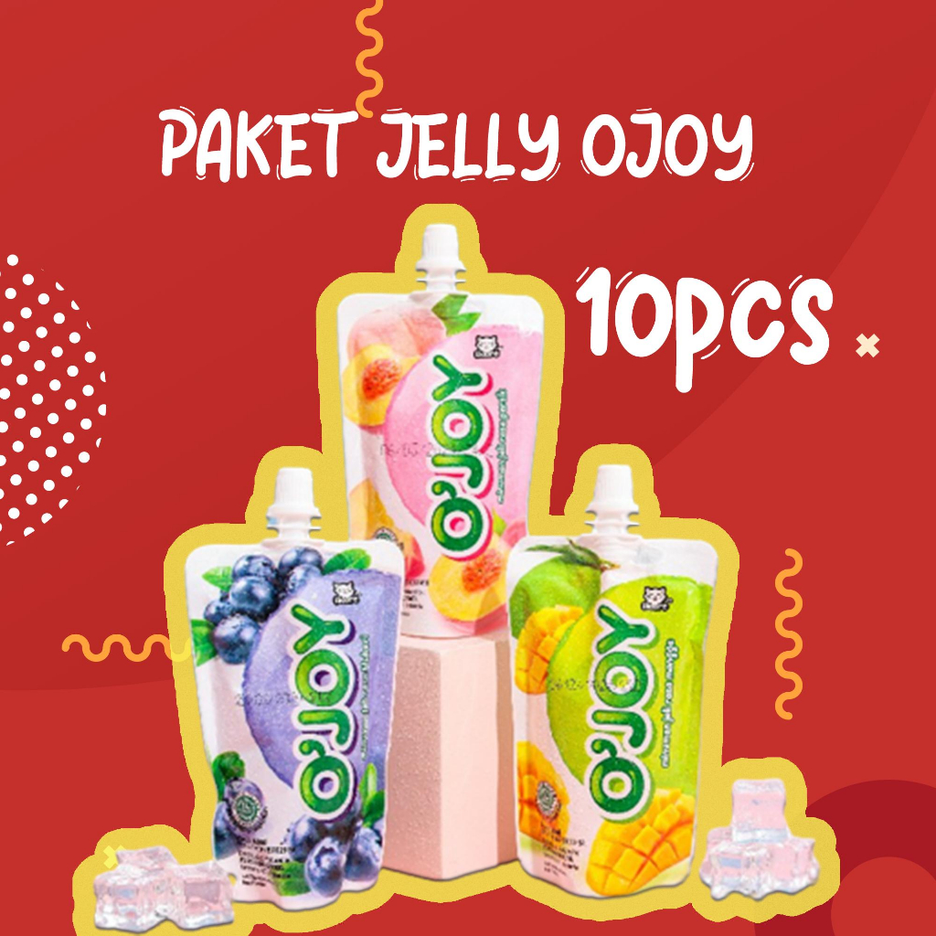 Jual PAKET OJOY 10PCS MINUMAN JELLY OJOY ISI 10 PCS Peach Blueberry ...