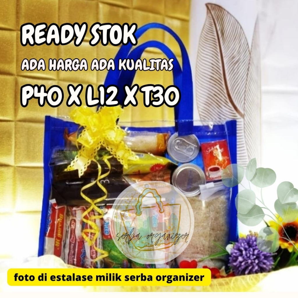 Jual Tas Sembako Jumbo mika spunbond Goodiebag Mika Jumbo 40x15 ...