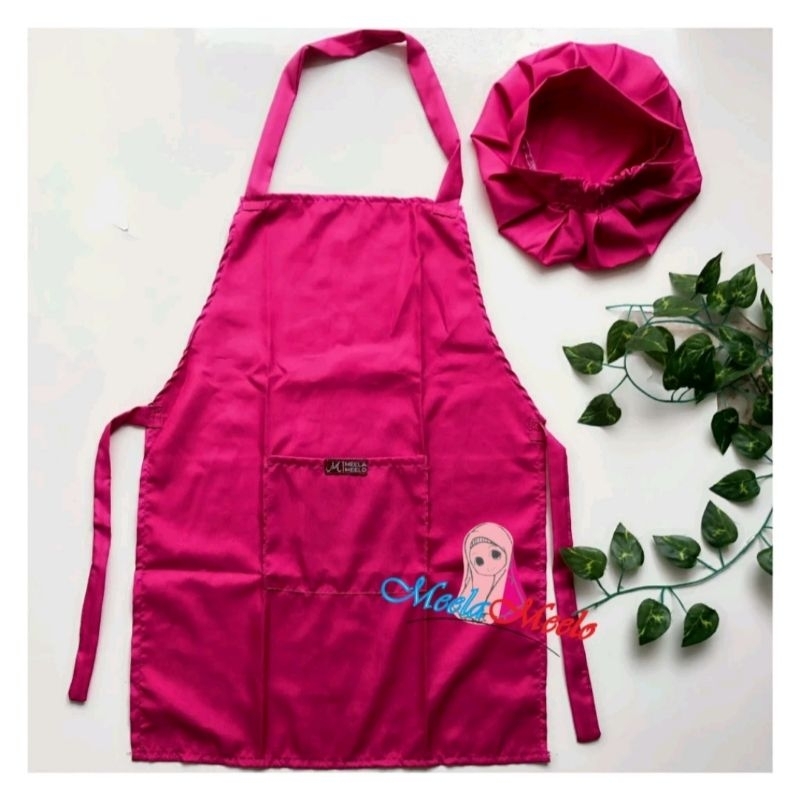 Jual Satu Set Apron Masterchef Anak - Celemek Kokiku Topi | Shopee ...