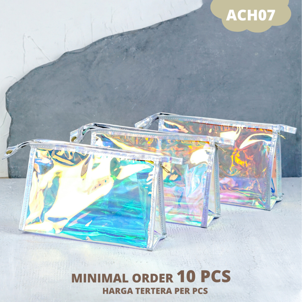 Jual Tas Mika PVC Hologram / Pouch Mika PVC Hologram / Tas Mika ...
