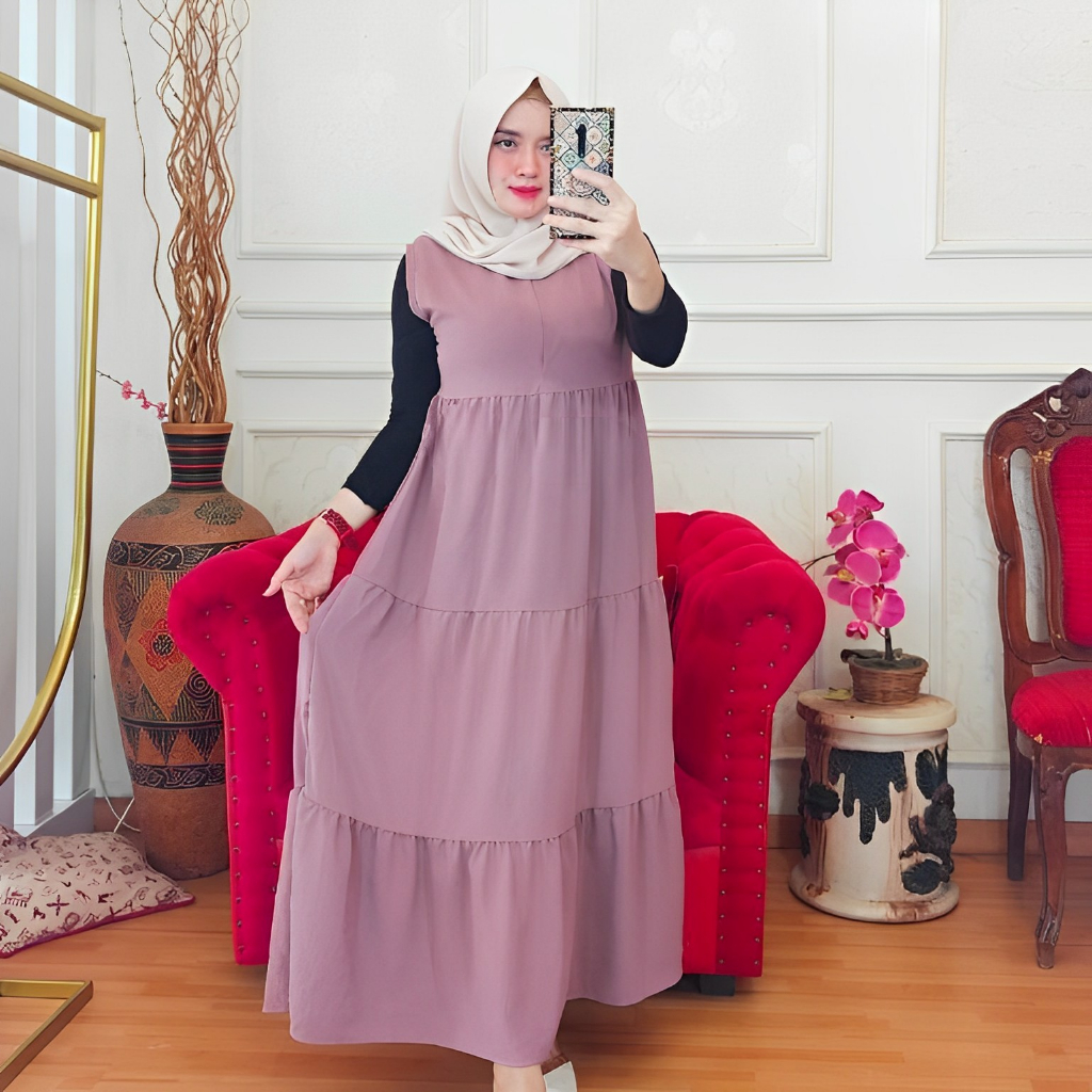 Jual Basic Inner Tiga Susun Mayung | Baju Cewek Kekinian | Crinkle ...