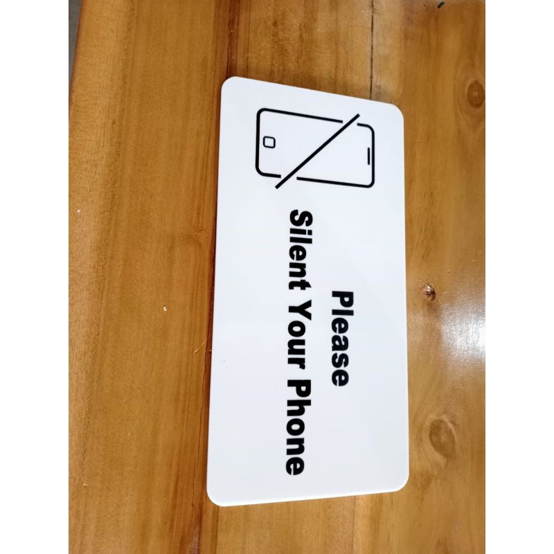 Jual Sign Pleas silent Your phone| Signage mohon matikan hp | Shopee ...