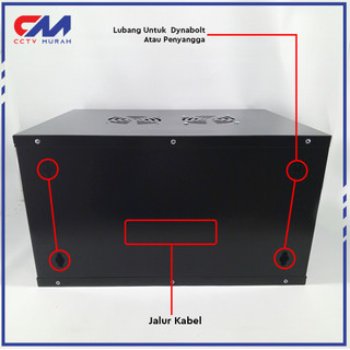 Jual Wallmount Rack Server 6U/Rak Server Ukuran 6U Single Glass Door ...