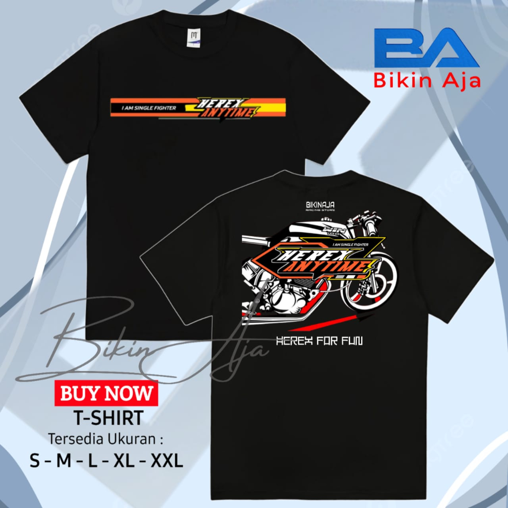 Jual Kaos Herex Anytime Kaos Honda CB Kaos Racing | Bikin Aja | Shopee ...