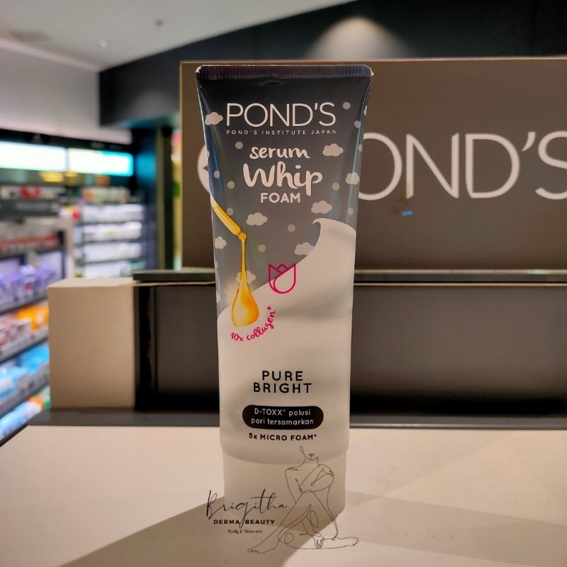 Jual PONDS PURE BRIGHT BEAUTY SERUM WHIP FOAM 100 GRAM | Shopee Indonesia