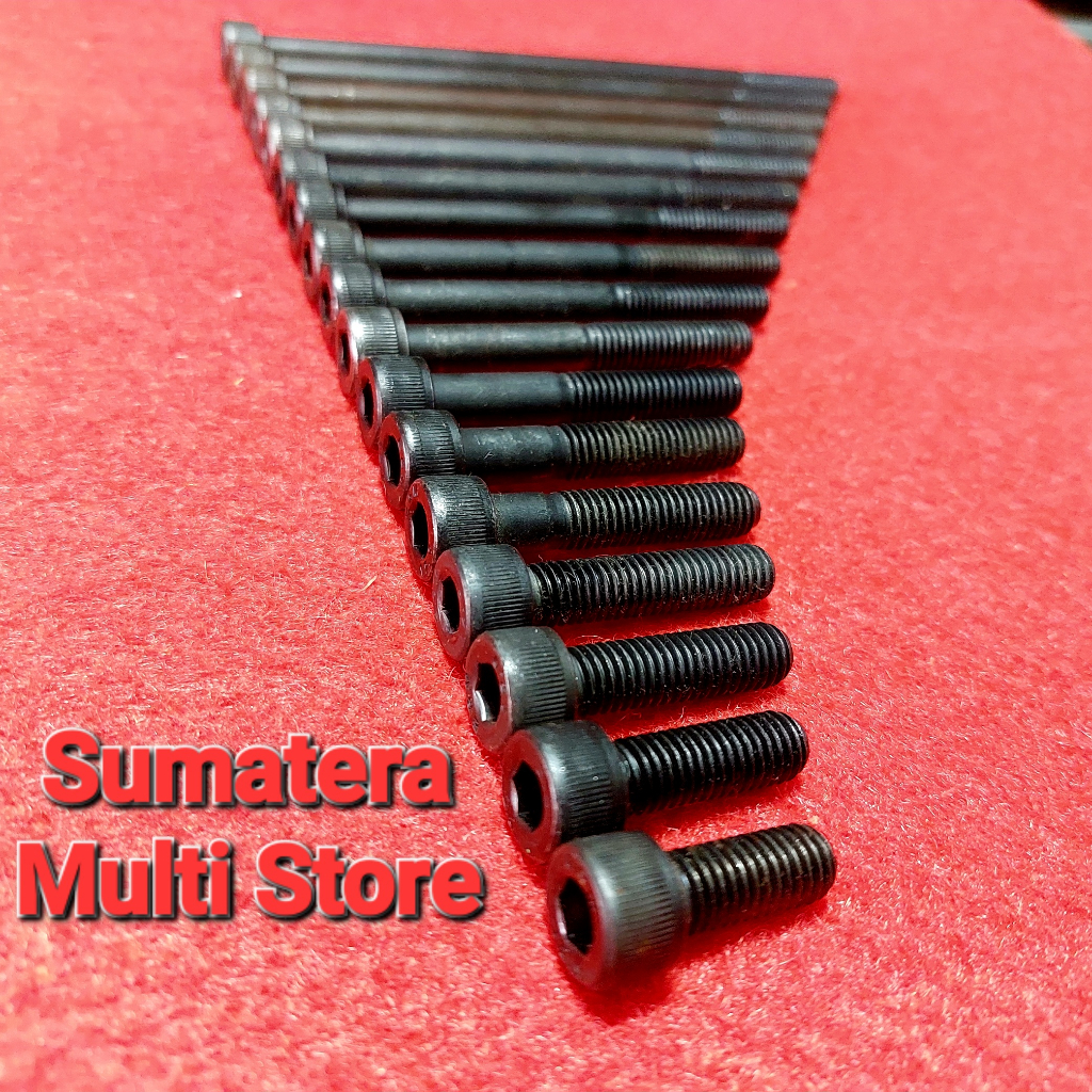 Jual Baut L Baja M8 - Baut 12 Kepala Kunci L6 Derat Halus P1,25 | Shopee Indonesia
