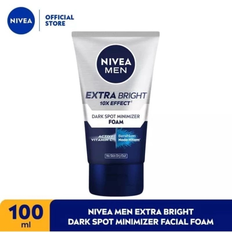 Jual nivea men extra bright foam 100ml | Shopee Indonesia