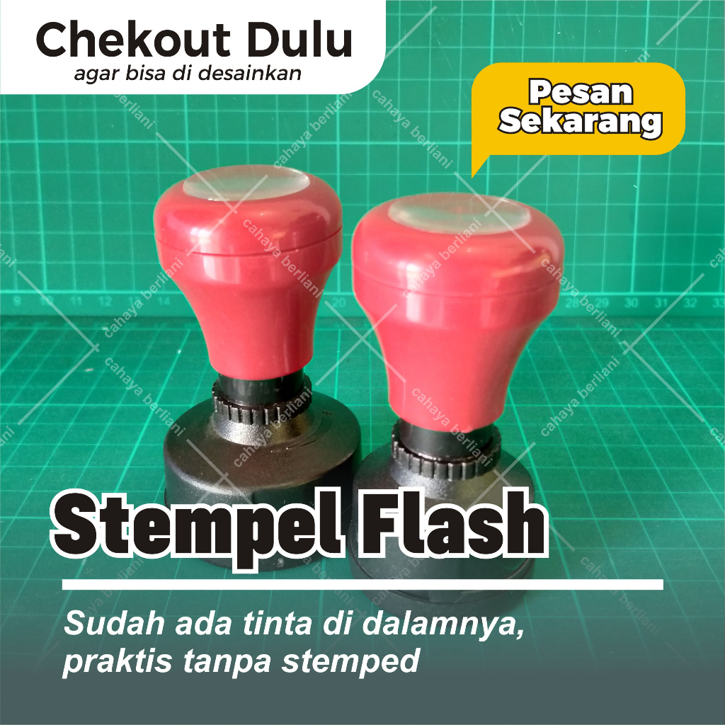 Jual Stempel Flash Otomatis - Bulat Tanggung | Shopee Indonesia