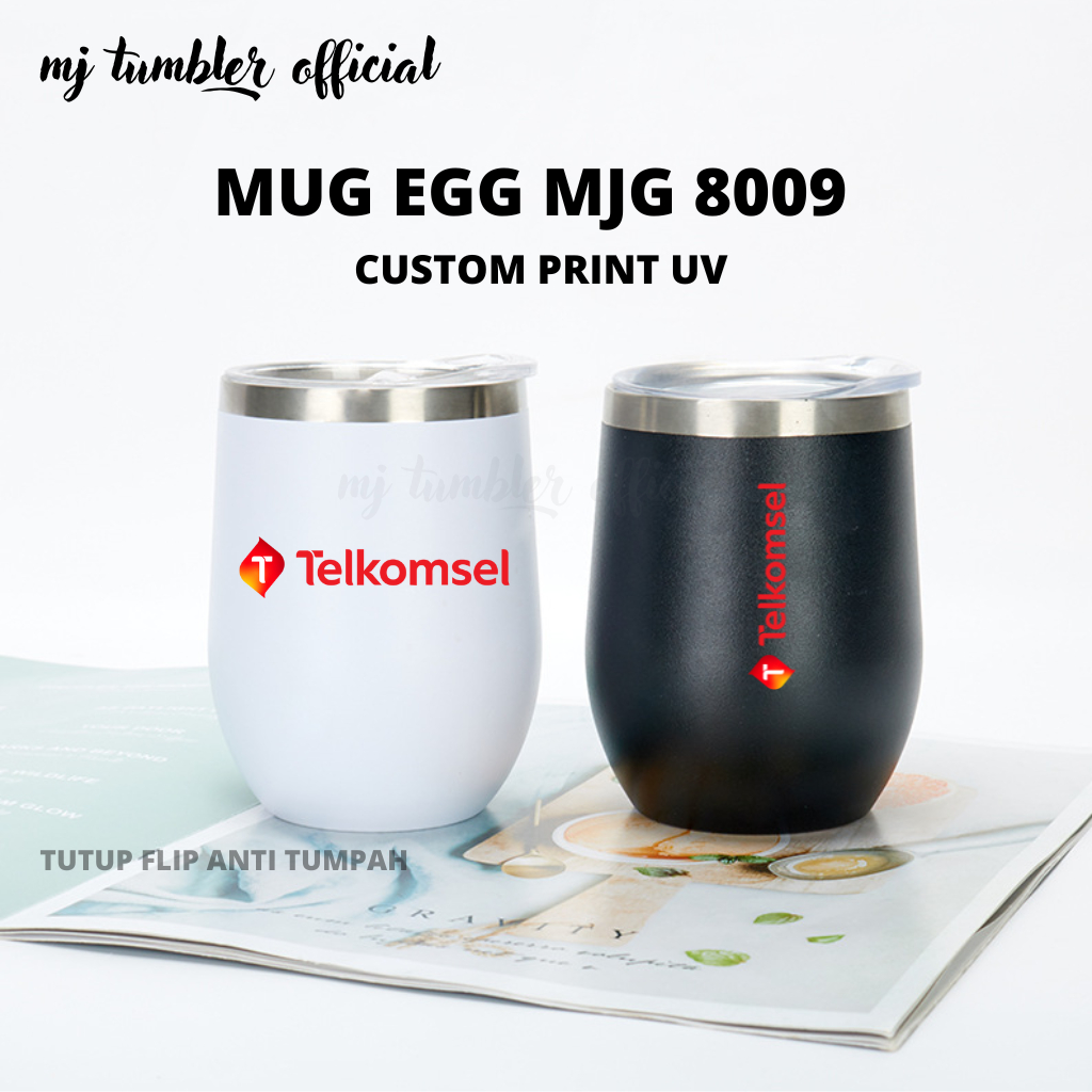 Jual CUSTOM PRINT UV Mug Egg/cupapi 350ml stainless ANTI TUMPAH mj ...