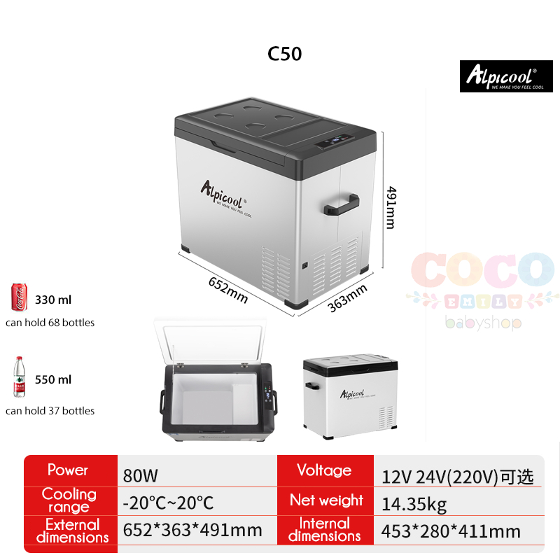 Jual ALPICOOL 2022 New C Series Car Home Refrigerator C9-C75 Kulkas ...