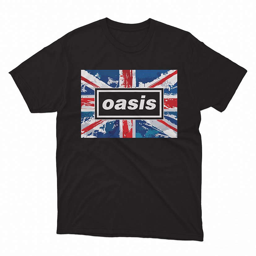 Jual Kaos Distro Band - Oasis English Flag | Shopee Indonesia