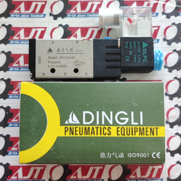 Jual Solenoid Valve 4V210-08 220V DINGLI Berkualitas | Shopee Indonesia
