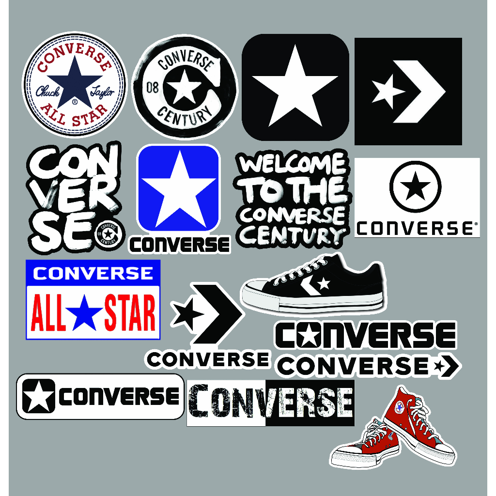 Jual Sticker Converse | Stiker Converse | Sticker Brand | Sticker ...