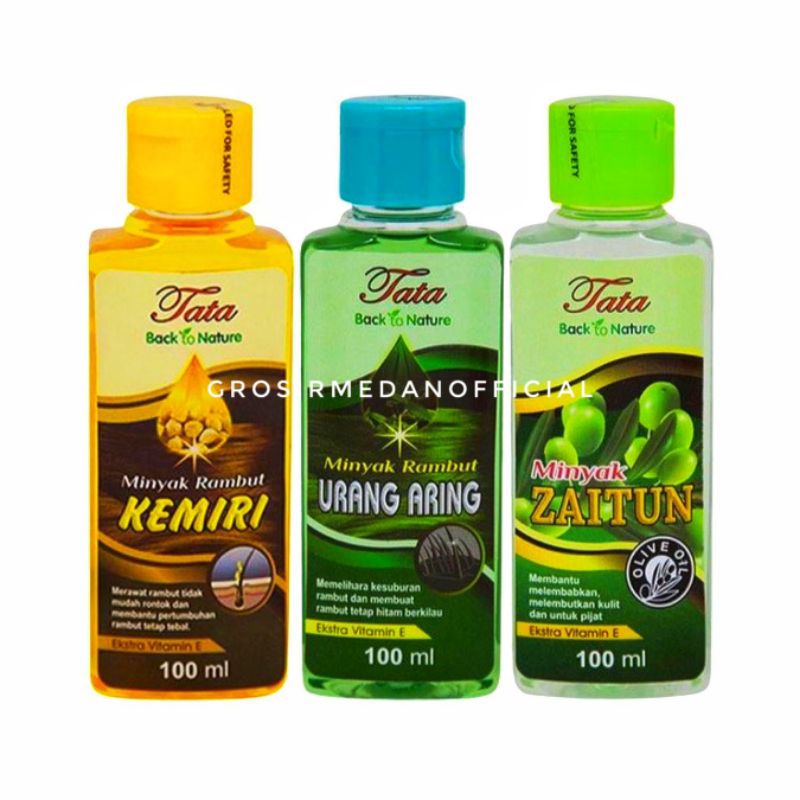 Jual TATA MINYAK RAMBUT KEMIRI DAN URANG ARING 100 ML - MELEBATKAN ...