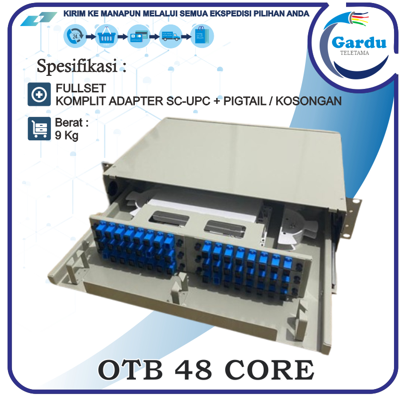 Jual OTB 48 Core Rack Kosongan/Komplit Adapter+Pigtail | Shopee Indonesia